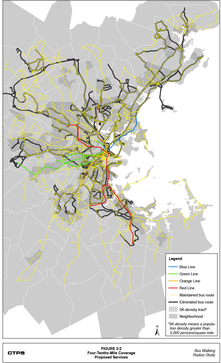 The Bus Walking Radius Study