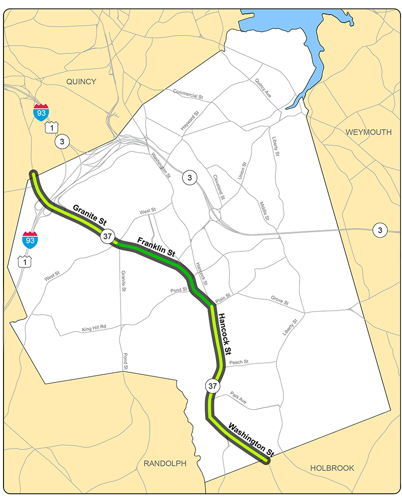Route 37 Priority Corridor Study in Braintree