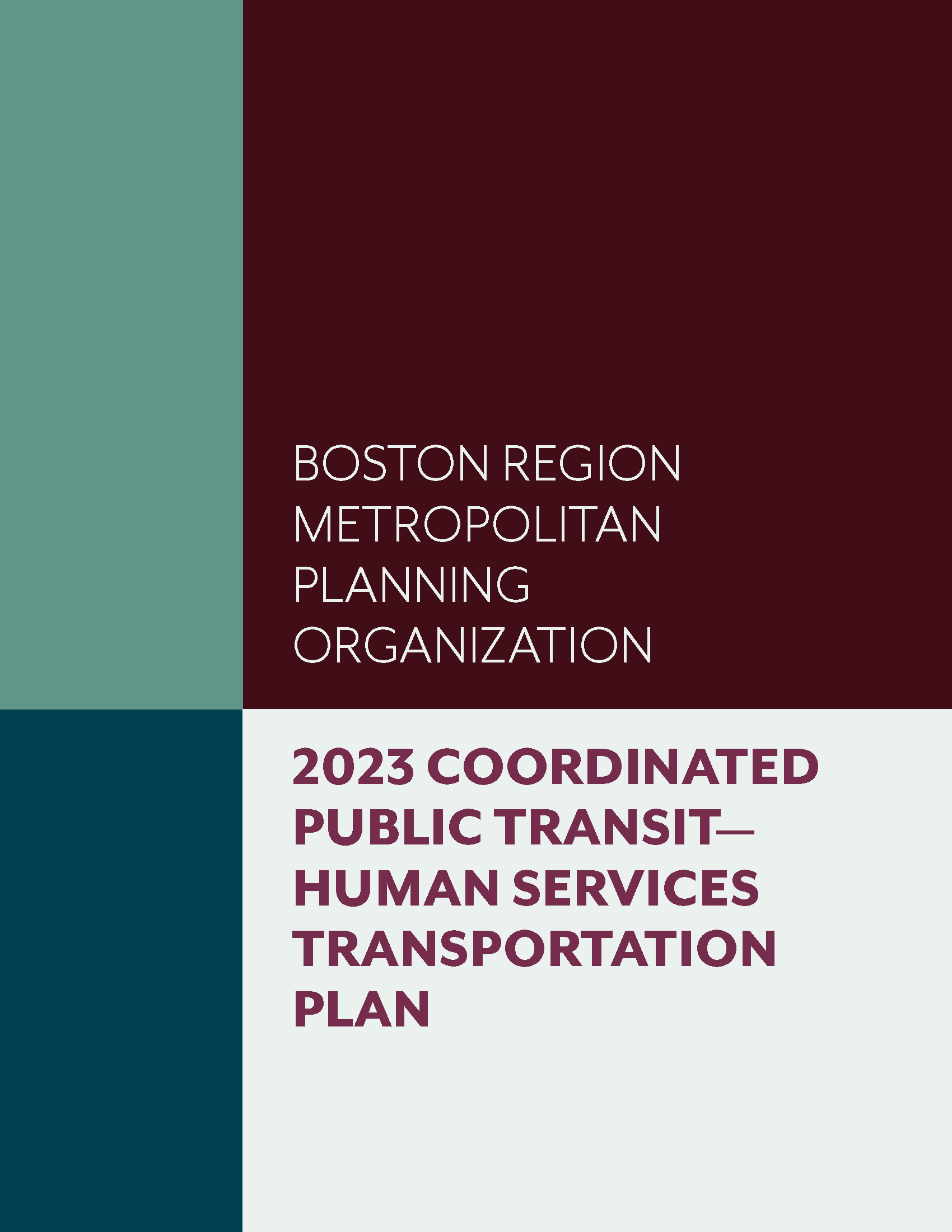 Boston Region Metropolitan Planning Organization 2023 Coordinated ...