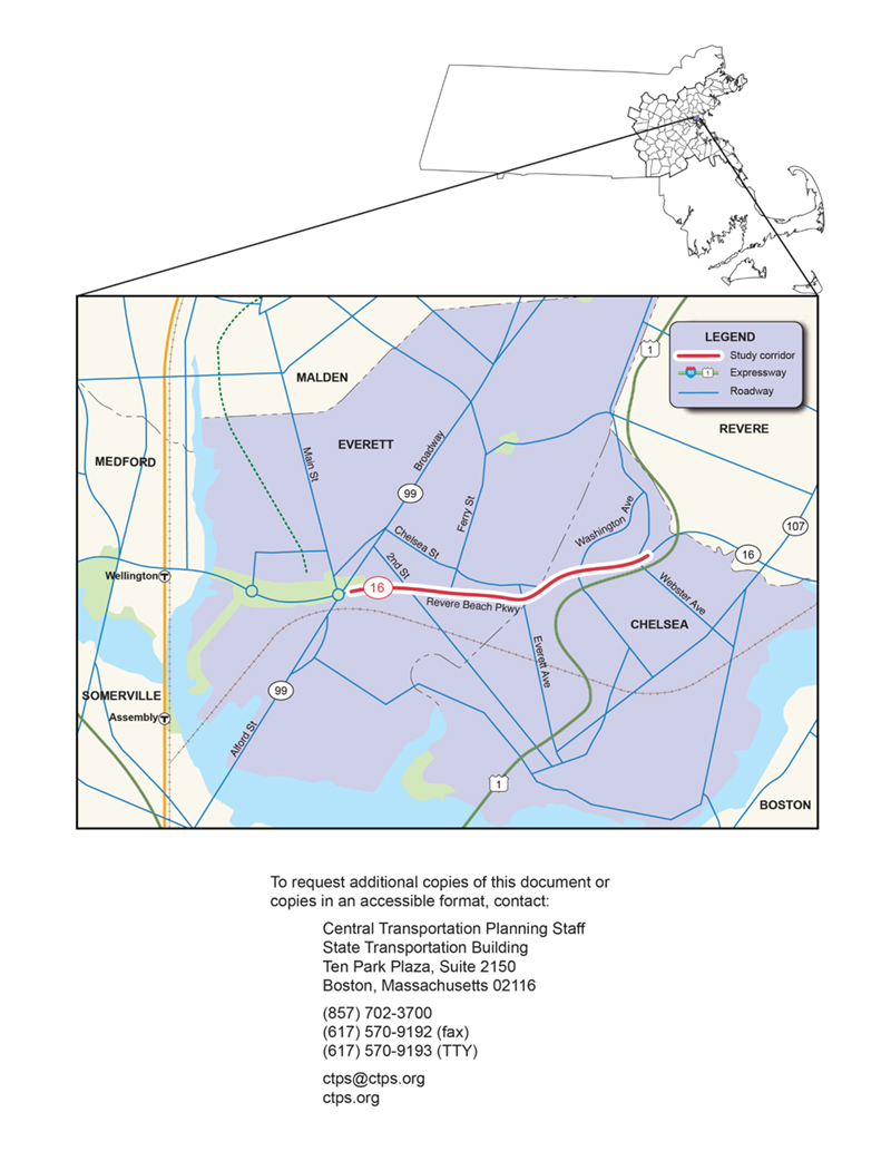 Route 16 Priority Corridor Study, Chelsea and Everett, Massachusetts